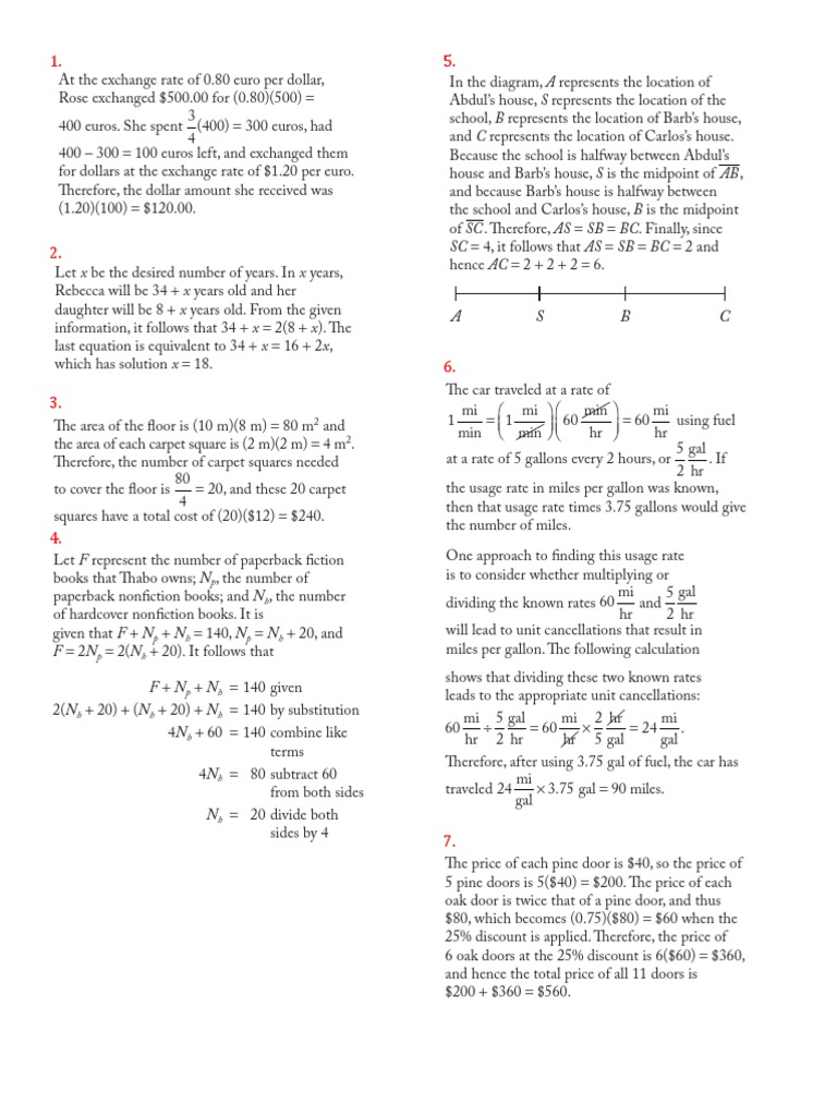 Solutions Word Problems Quiz | PDF | Gallon | Mathematical Objects