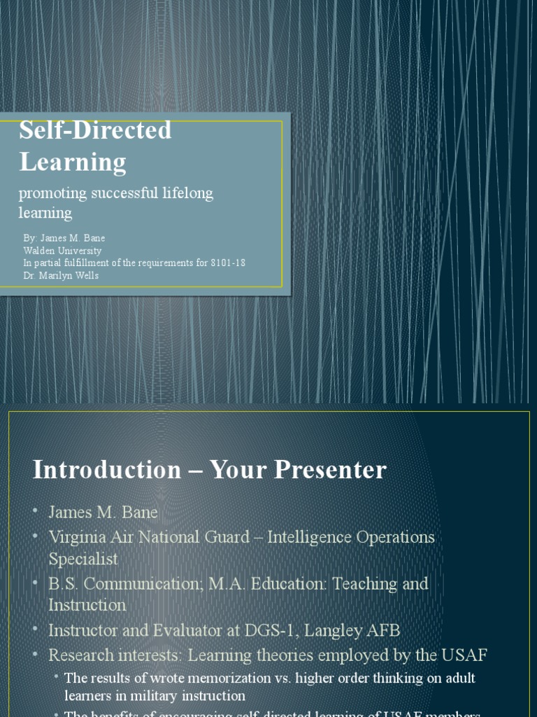 Part1 Self-Directed Learning | PDF | Learning | Teachers