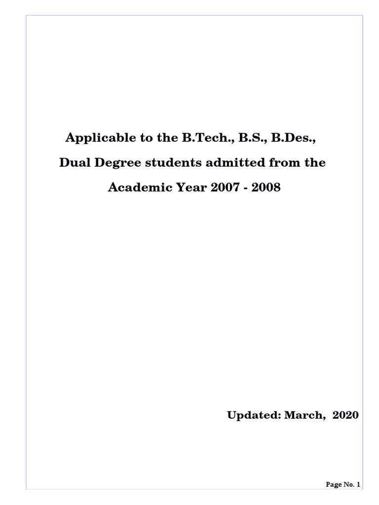 Rule Book | Descargar gratis PDF | Academic Degree | Bachelor's Degree