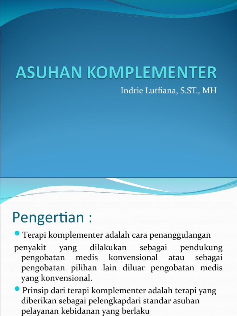 Asuhan Komplementer | PDF