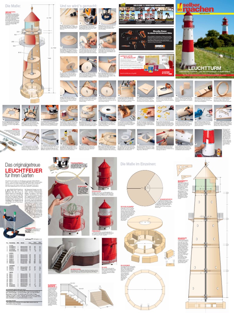 Bauplan Leuchtturm Holz Selber Bauen