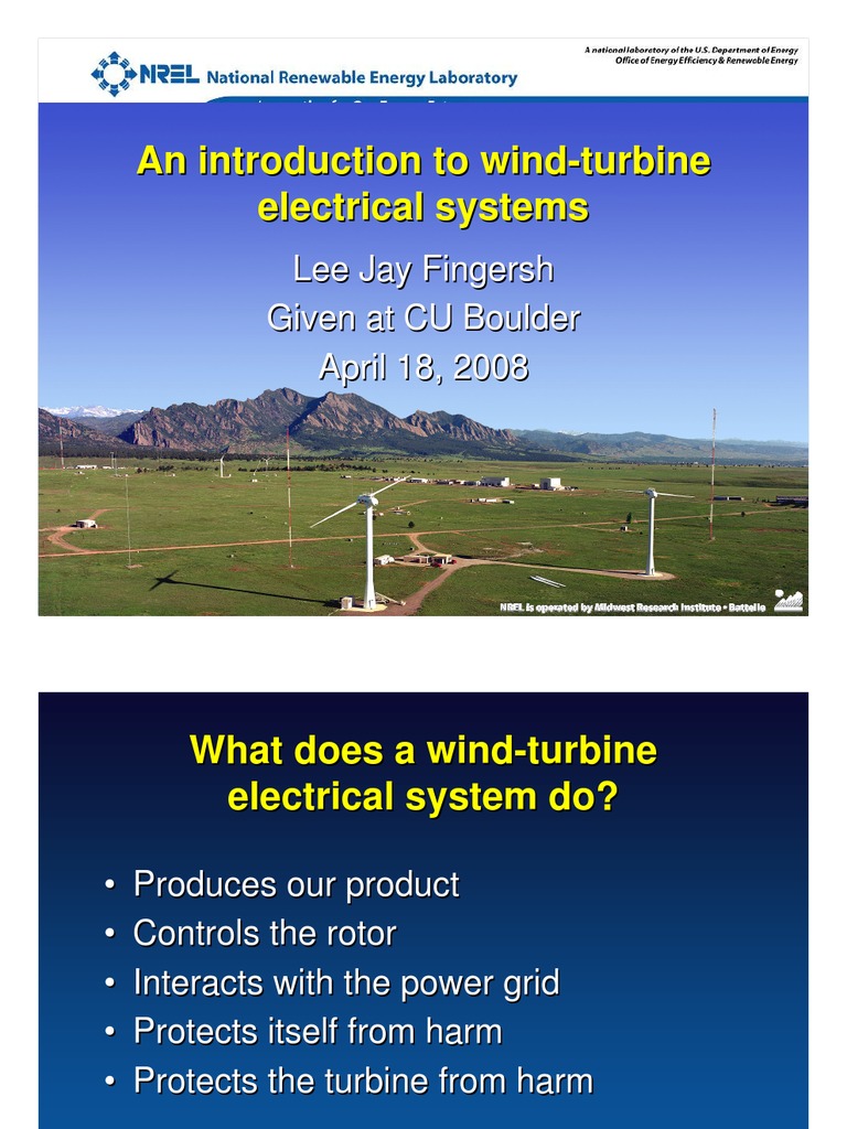 An Introduction To Wind - Turbine Electrical Systems | PDF | Wind Power ...