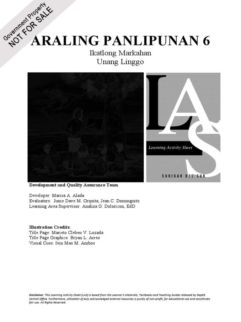 Aral-Pan6 q3 Week1 - v4 | PDF