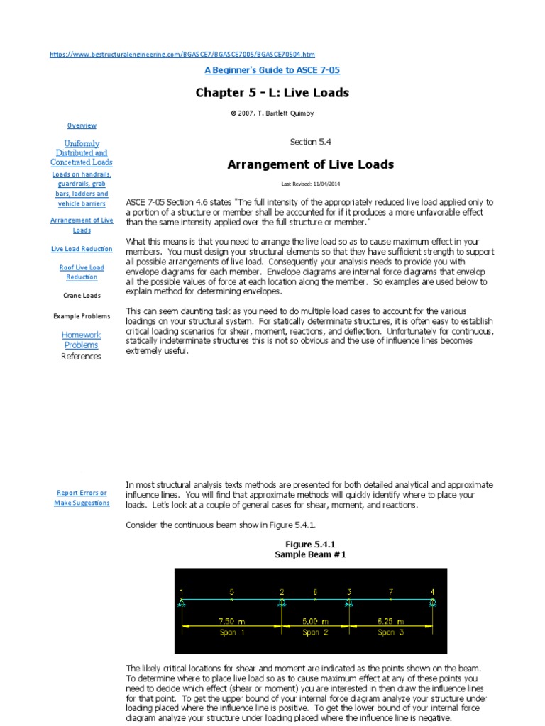 Live Load Pattern Loading | PDF | Applied Mathematics | Applied And ...