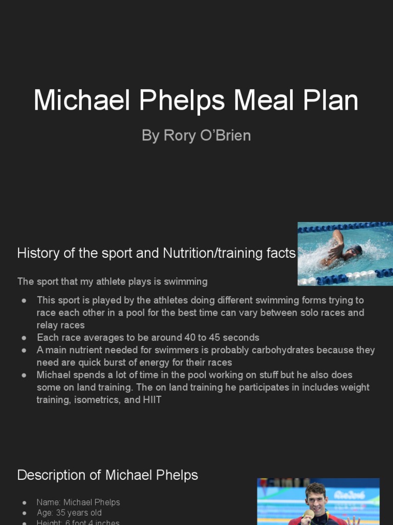 Michael Phelps Meal Plan | PDF