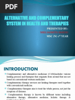 Alternative System of Medicine | PDF | Alternative Medicine ...