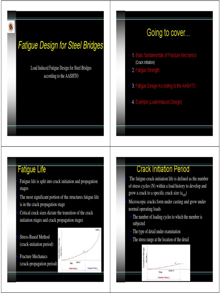 Fatigue Design For Steel Bridges - Final - Version | PDF | Fracture ...