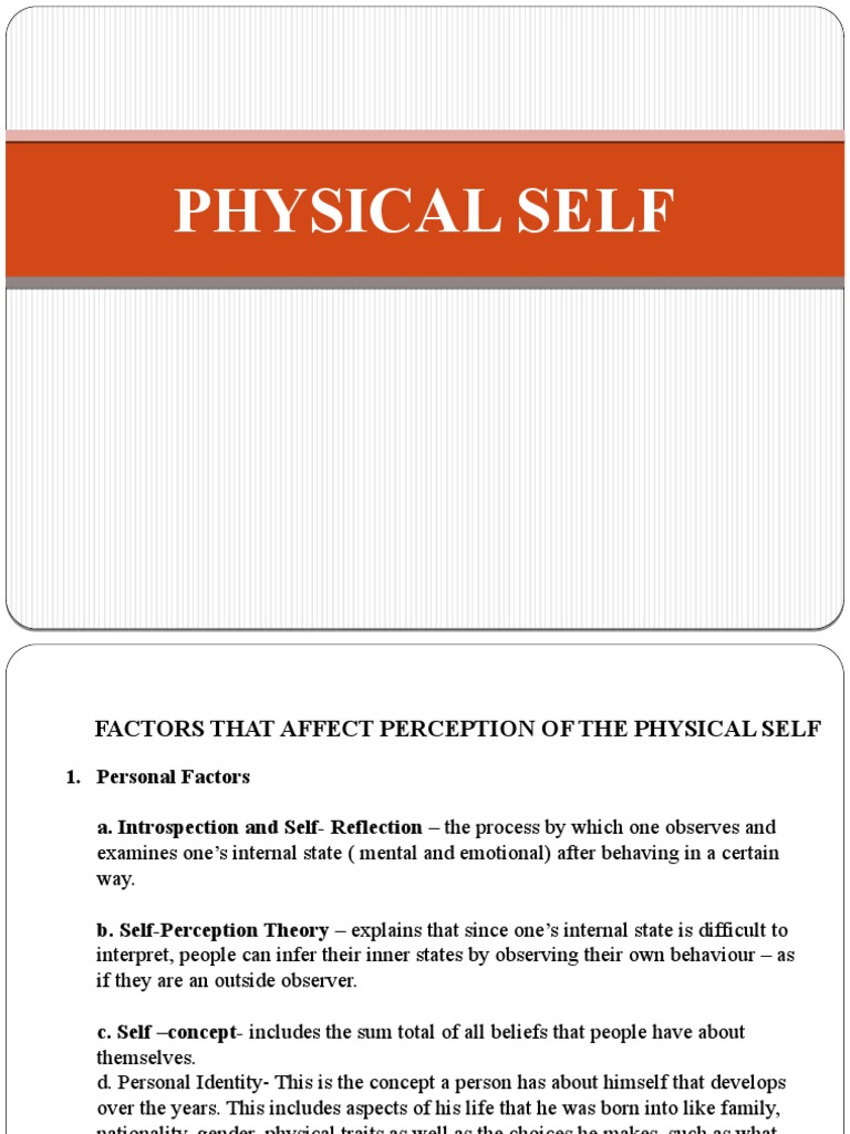 Physical Self | PDF