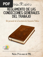 Reglamento Condiciones Generales Trabajo Sep | PDF