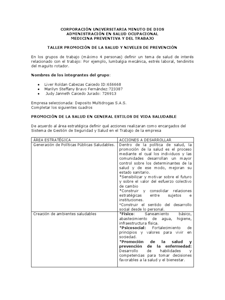 Actividad 2 Medicina | PDF | Promoción de la salud | Estrés (biología)