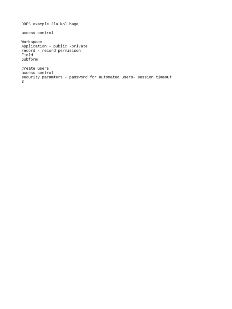 DDEs and Access | PDF