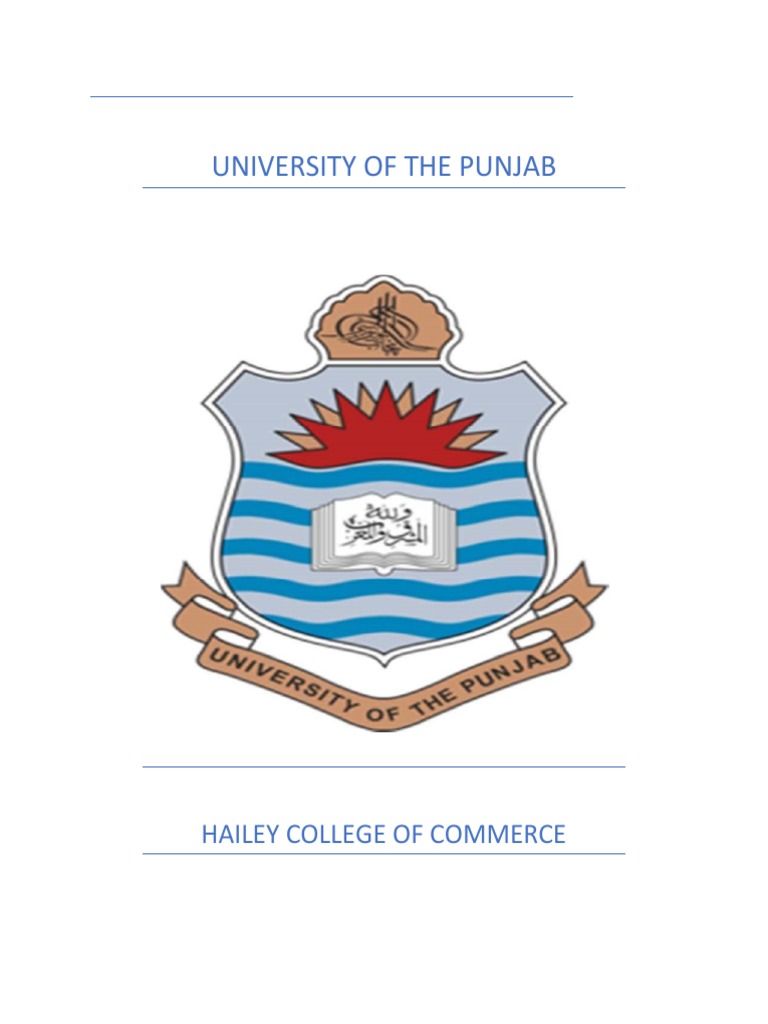 University of The Punjab: Hailey College of Commerce | PDF ...