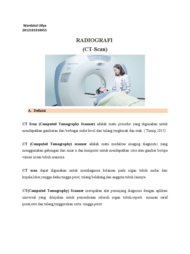 MENGENAL CT-SCAN | PDF