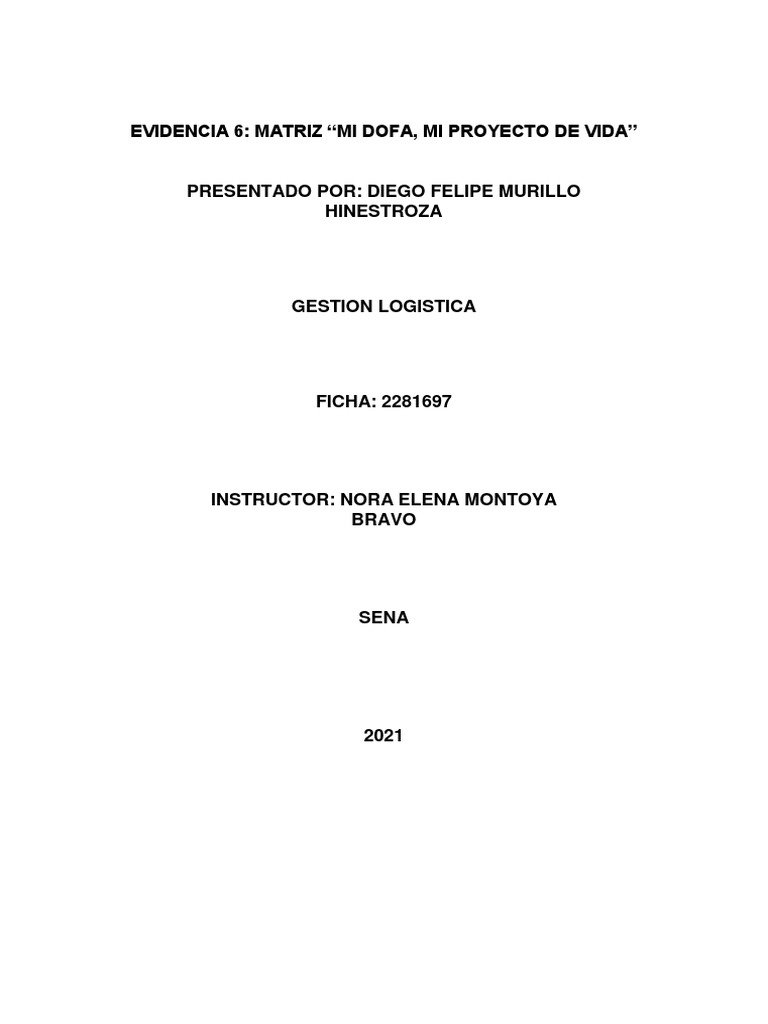 Matriz Mi DOFA | PDF | La naturaleza humana | Business