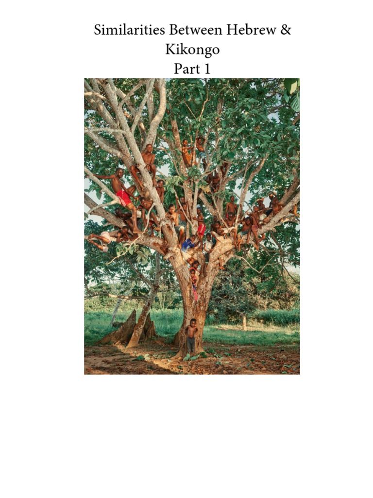 Hebrew To Kikongo Part 1 | PDF | Vowel | Linguistics