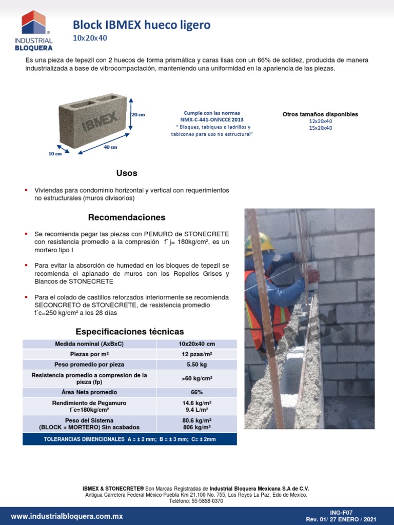 Ficha Tecnica Tepezil | PDF | Ingeniería de Edificación | Naturaleza
