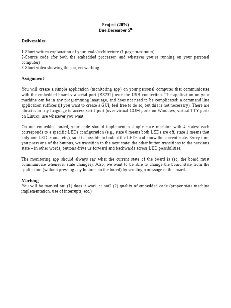 Monitoring Embedded Device States: A Serial Communication Project Using ...