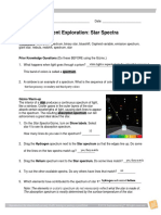 Star Spectra Gizmo Lab | PDF | Stars | Spectral Line