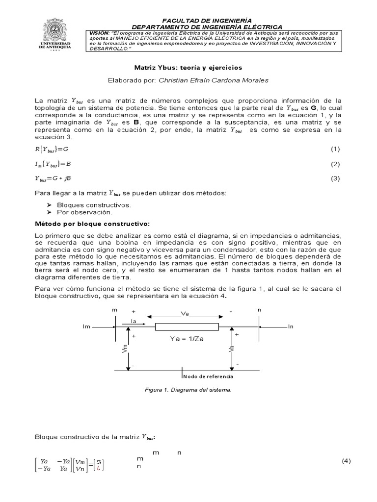 Clase 3 Ybus | PDF | Ingeniería | Número complejo