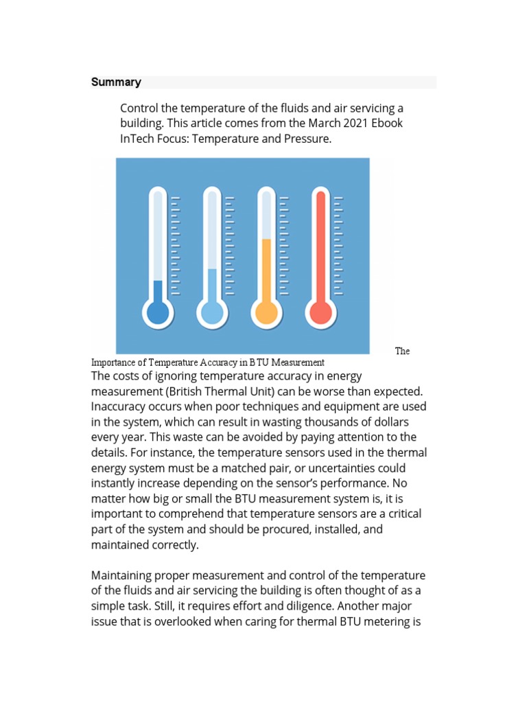 BTU - Measurements | PDF | Flow Measurement | British Thermal Unit