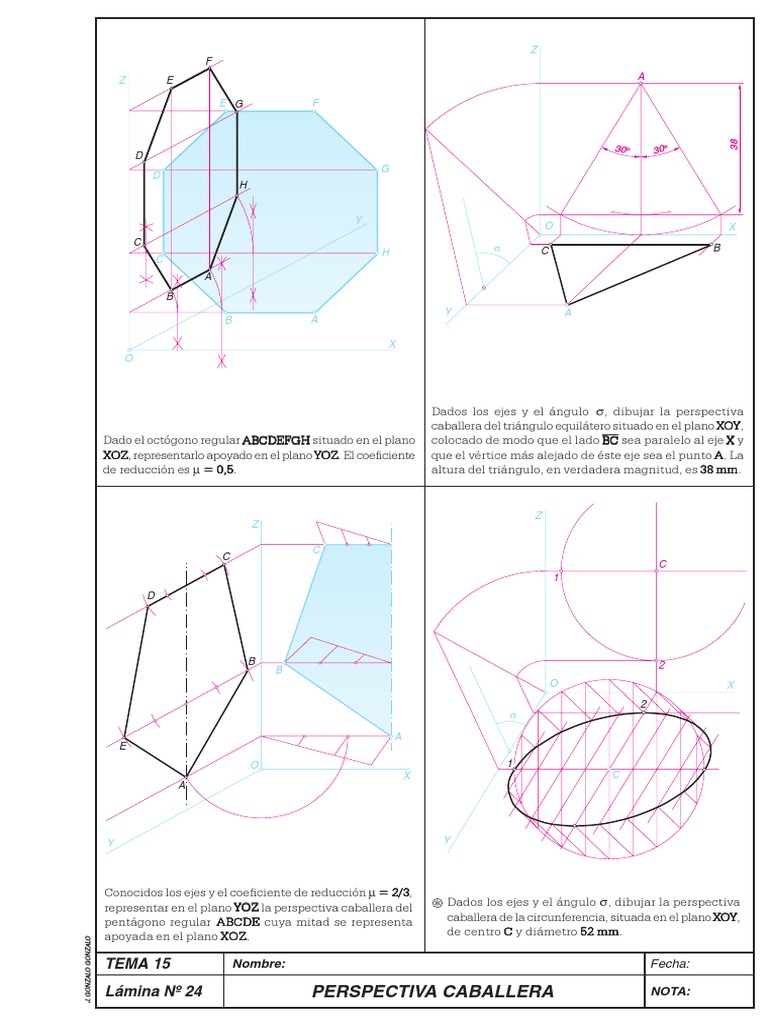 Solu Guia 30 | PDF | Perspectiva (Gráfica) | Triángulo