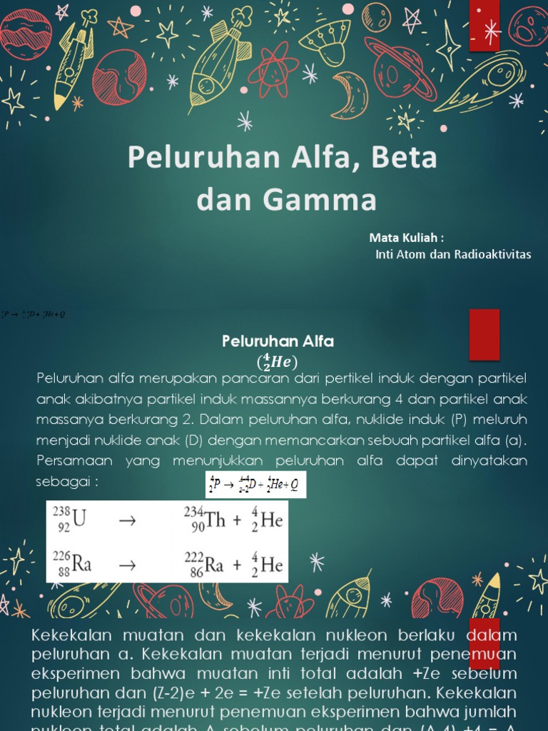 Peluruhan Alfa, Beta Dan Gamma | PDF