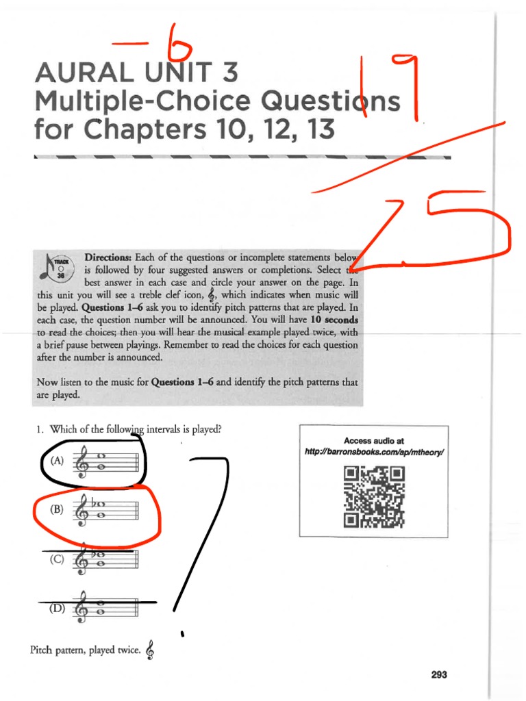 APMT Barrons Aural Unit 3 Ch. 10-13 | PDF