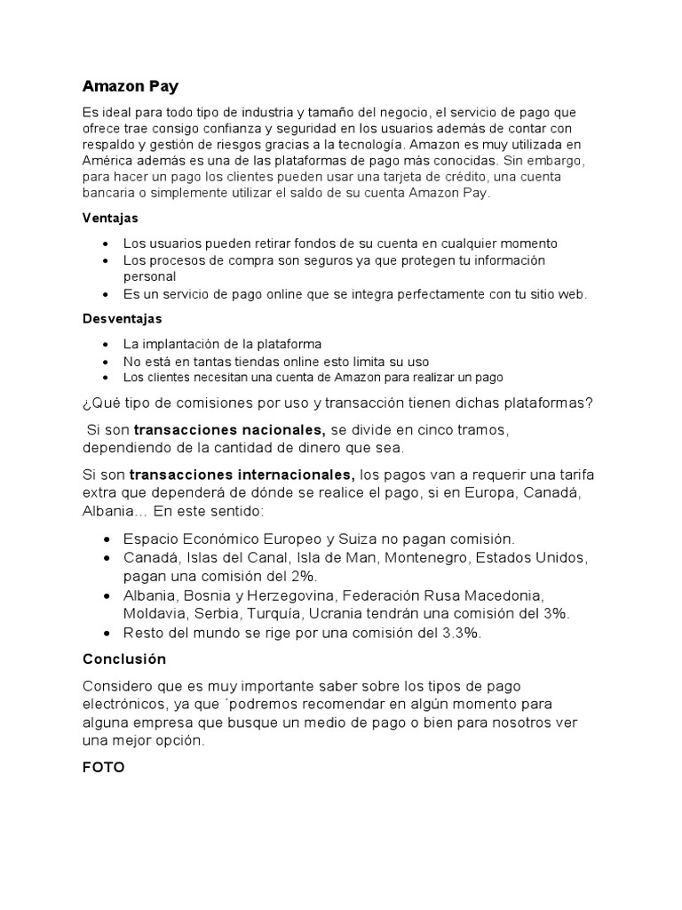 Amazon Payments | PDF