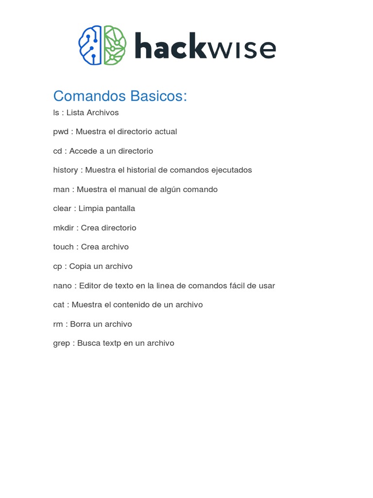 Comandos Basicos de Linux | PDF