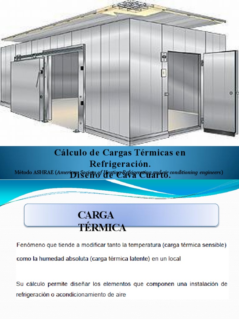 Cargas Térmicas-Refrigeración 1-2021 | PDF | Temperatura | Aislamiento ...