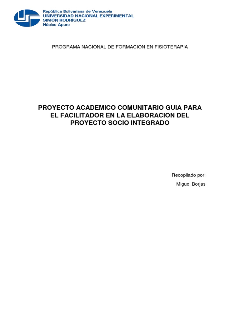 Proyecto Socio Integrador (Contenido) | PDF | Ciencias sociales