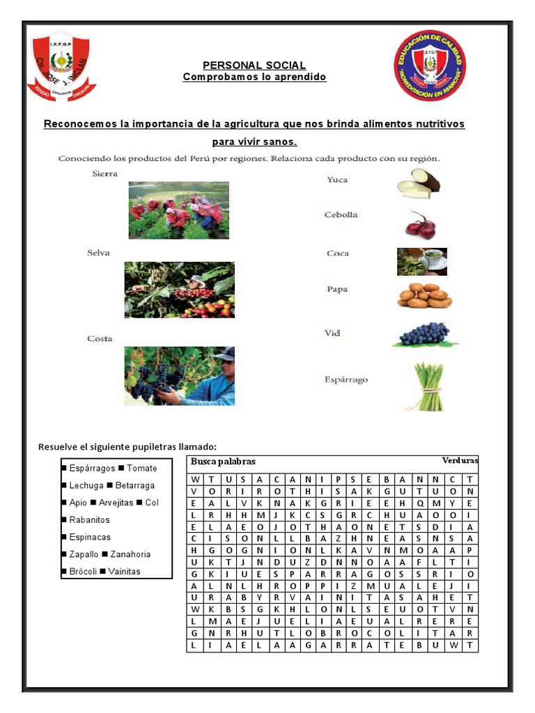 Hojas De Trabajo Sobre Agricultura Y Hortalizas Plantillas De Campo