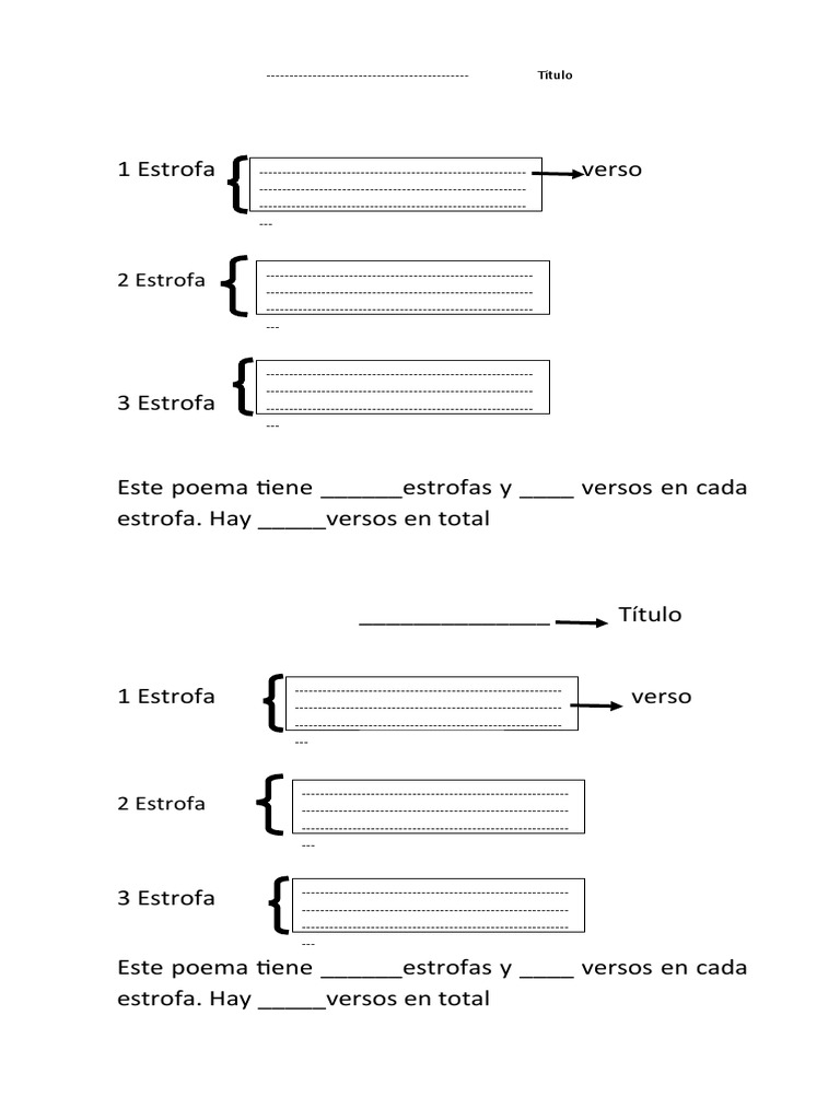 Estructura de Un Poema | PDF | Color | Poesía