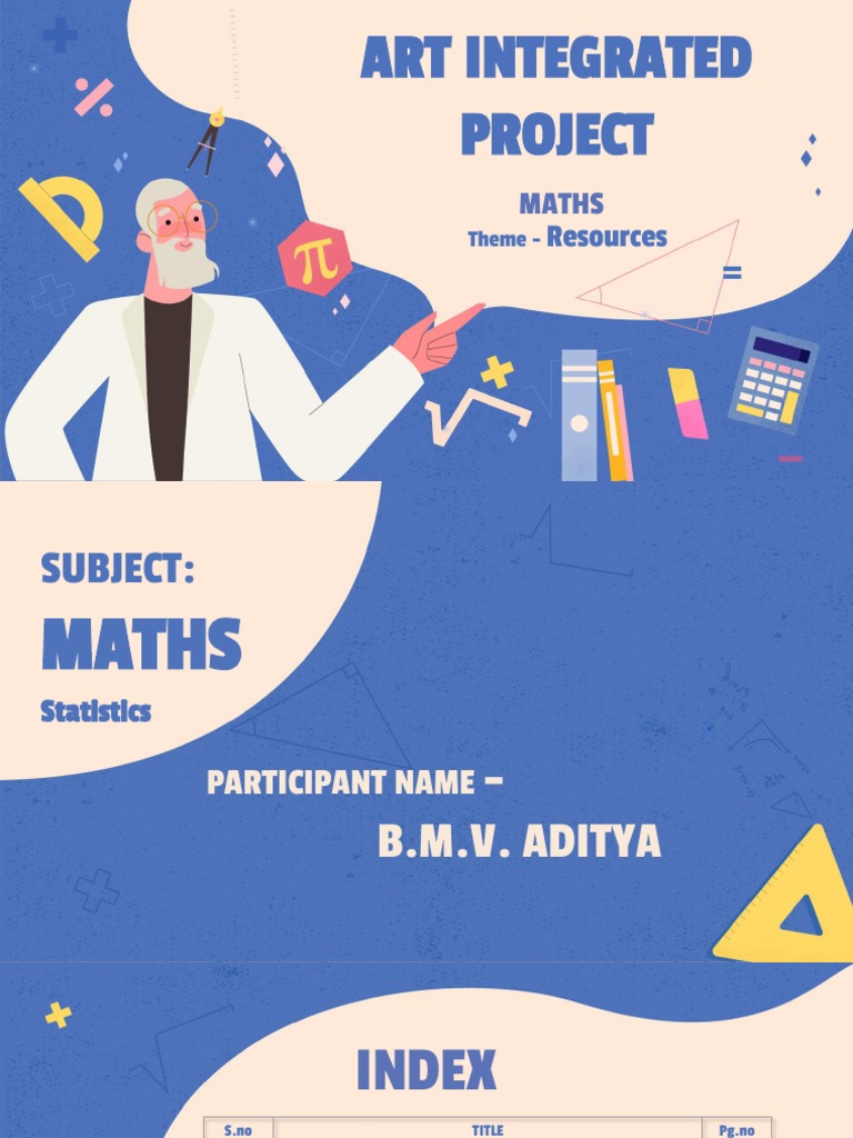 Art Integrated Project Maths | PDF | Mean | Mode (Statistics)