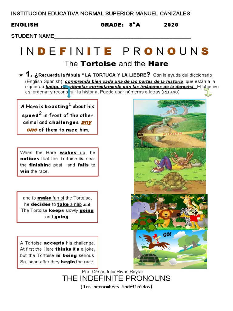 Indefinite Pronouns for Grade 8 | PDF | Language Arts & Discipline
