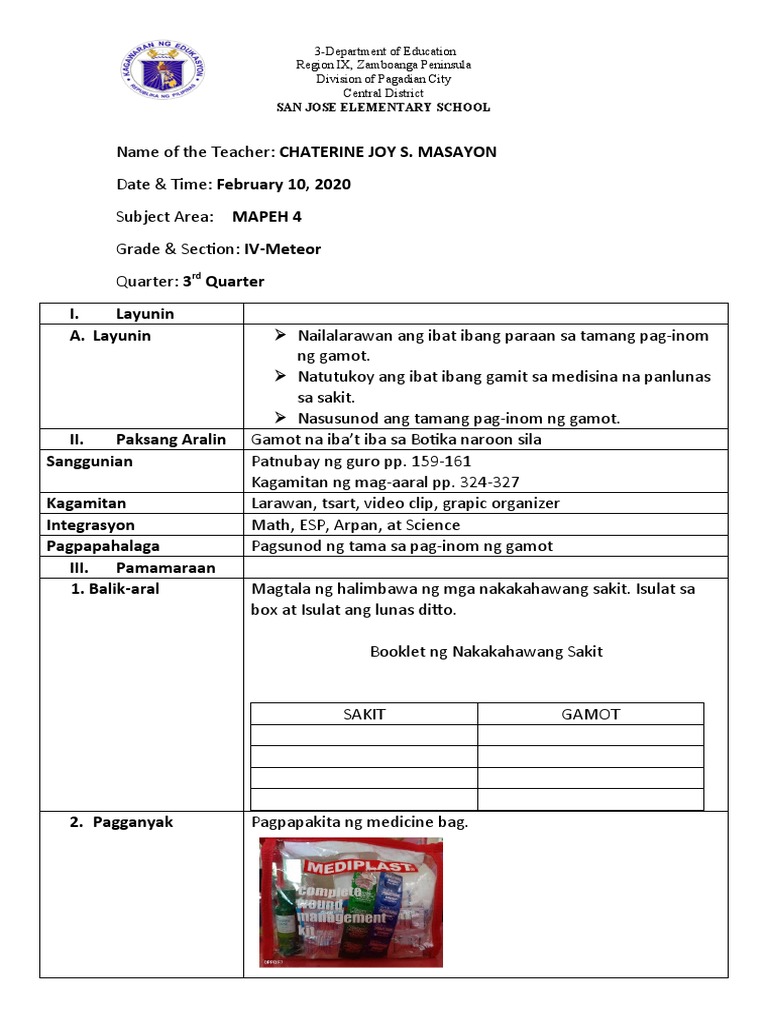 ARPAN Lesson Plan For CO | PDF