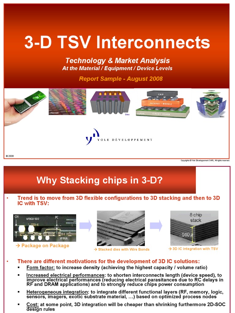 3D TSV MArket Sample Report | PDF | Integrated Circuit | Flash Memory