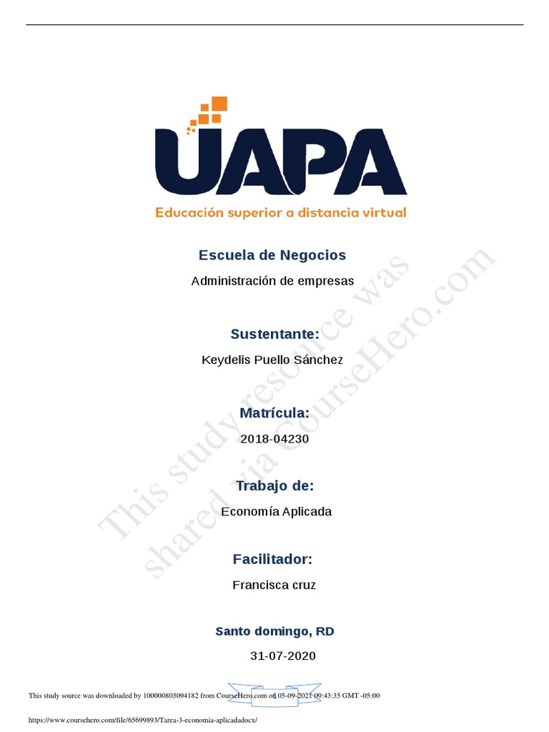 Tarea 3 Economia Aplicada | PDF | Macroeconómica | Ahorro Tarea 3 Economia Aplicada | PDF | Macroeconómica | Ahorro