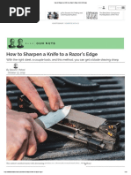 Sharpness Chart | PDF | Knife | Shaving