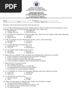 1st Quarter Exam in FBS | PDF | Restaurants | Foodservice