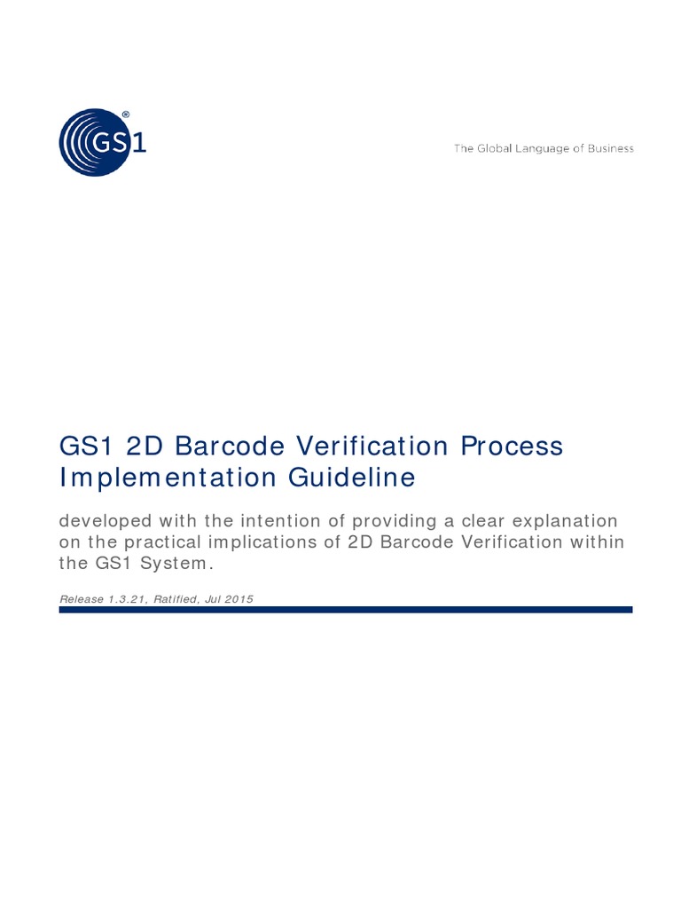 2D Barcode Verification Process Implementation Guideline | PDF ...