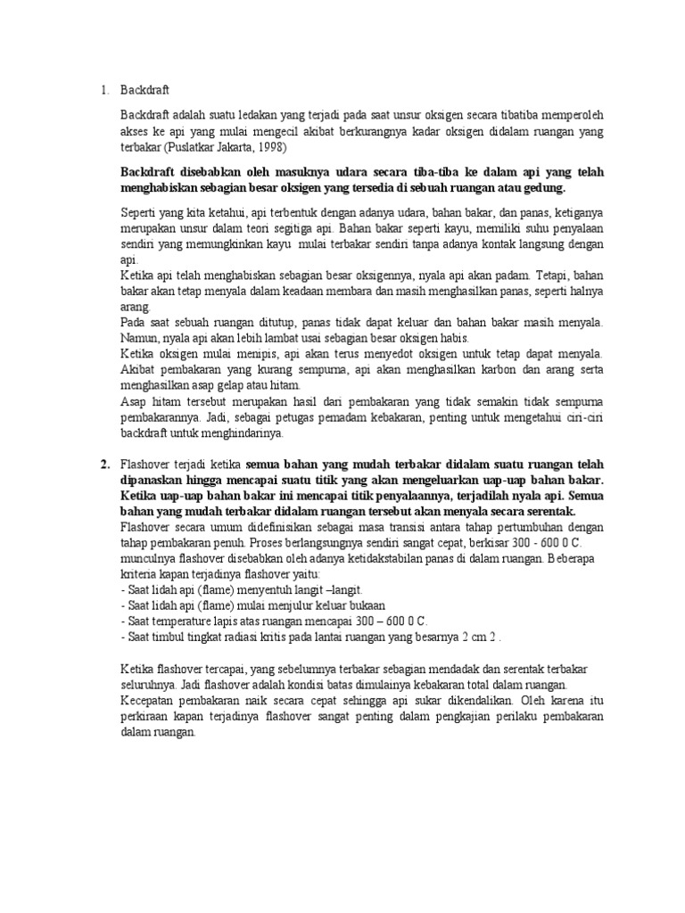 Backdraft Dan Flashover | PDF