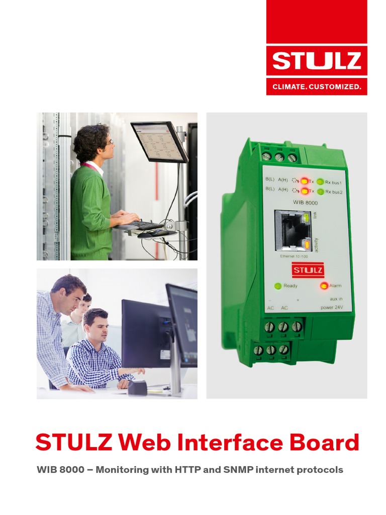 STULZ Web Interface Board: WIB 8000 - Monitoring With HTTP and SNMP ...