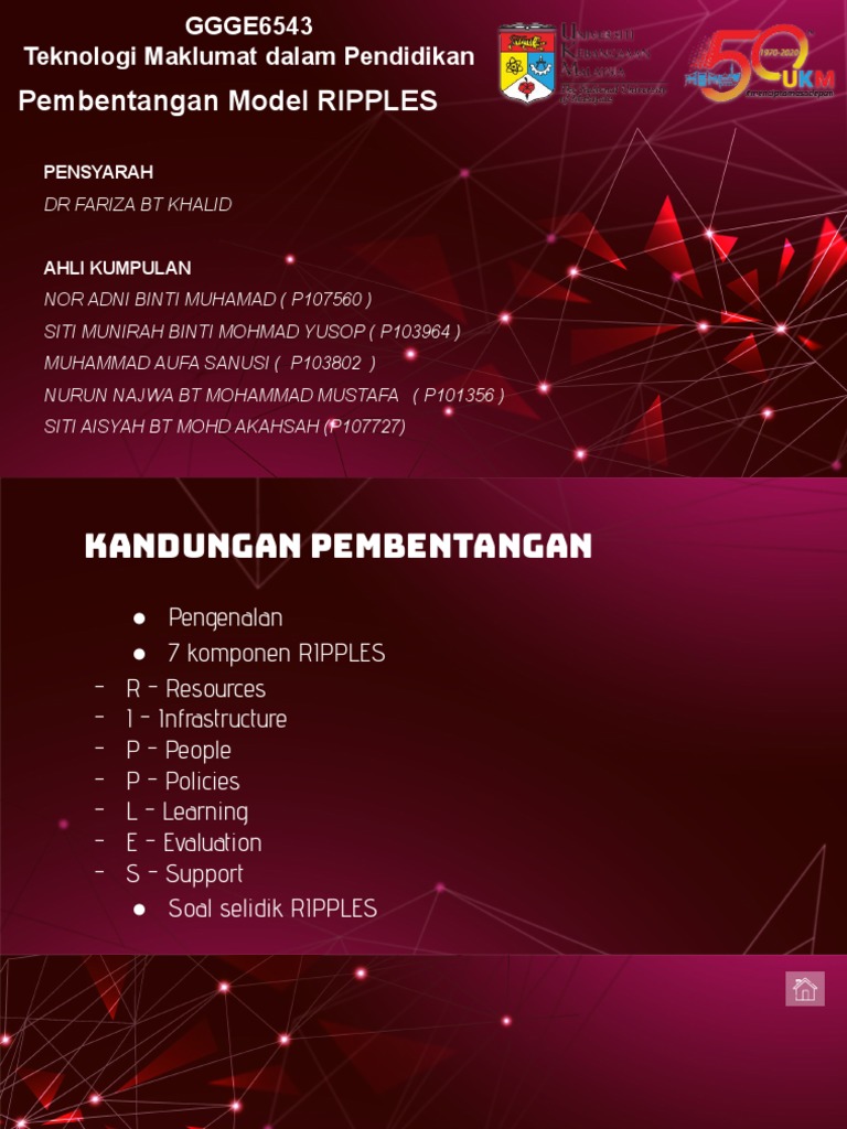 Pembentangan Ripples Model | PDF
