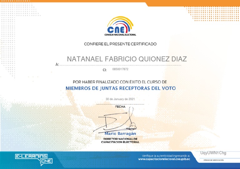 Certificado de Natanael | PDF | Technology & Engineering