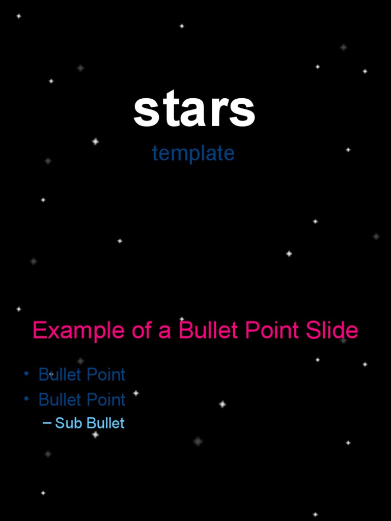 Stars: Template | PDF