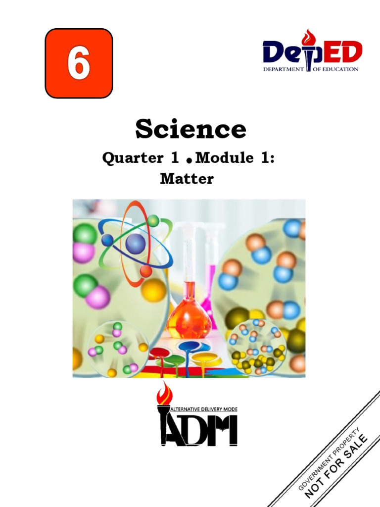 Science 6 ADM Module 1 Quarter 1 | PDF | Mixture | Solution