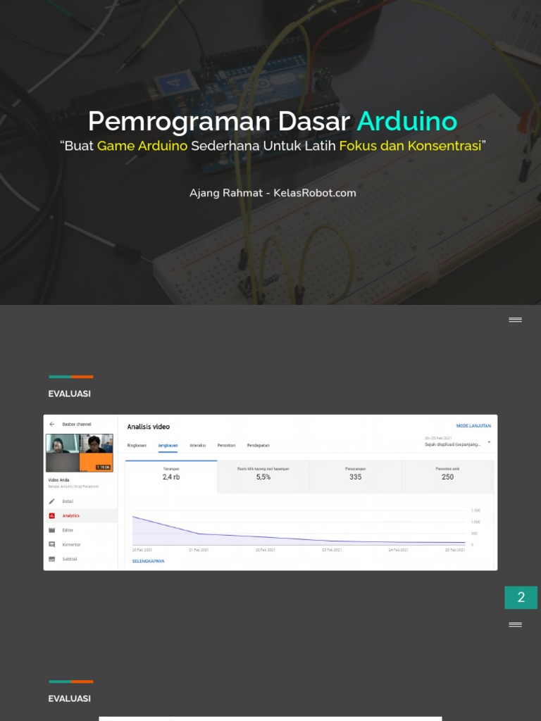 Komputer Pemrograman Dasar: Perkembangan | PDF | Arduino | Computer Engineering