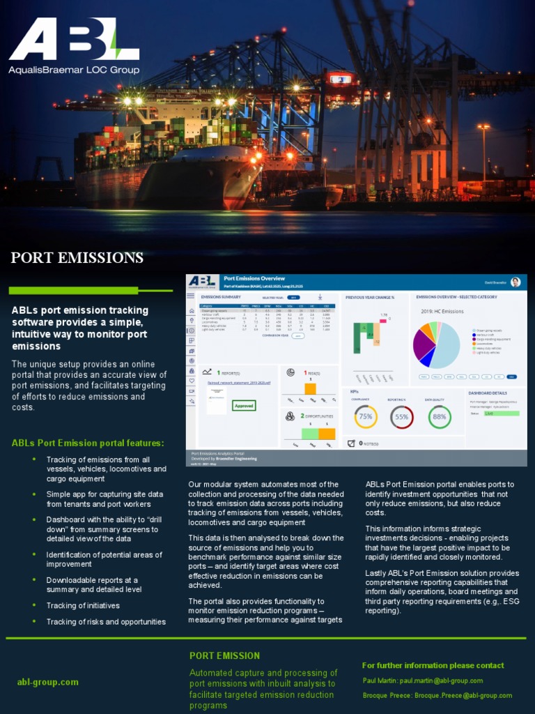 Port Emissions: Abls Port Emission Tracking Software Provides A Simple ...