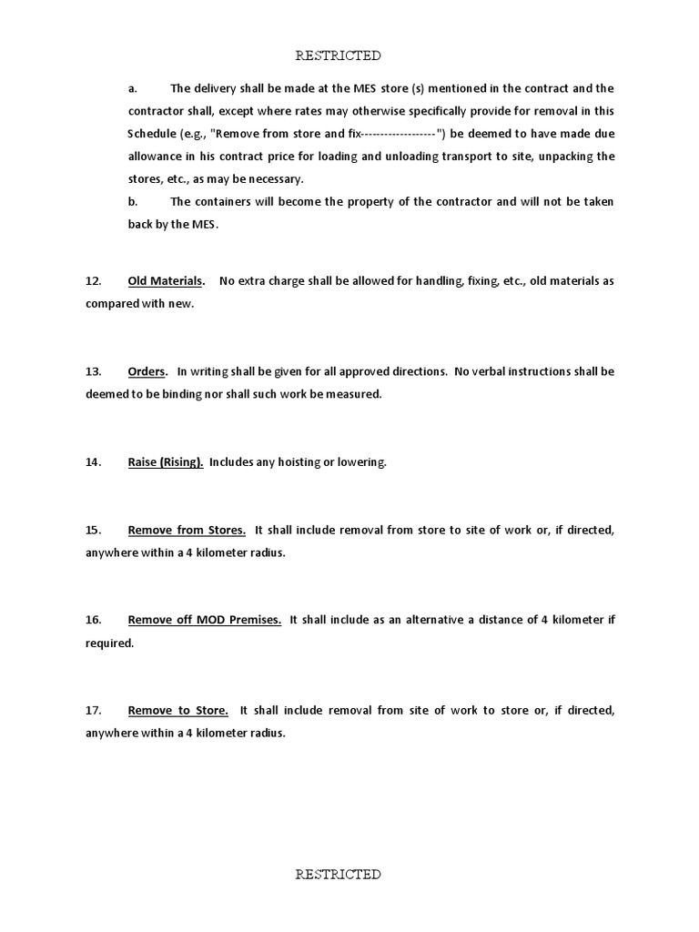MES Contract Delivery and Measurement Guidelines | PDF | Prices ...